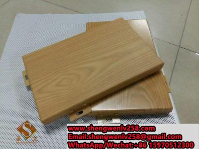 China Fireproof Wood Grain Surface Aluminum Wall Panel for Interior Wall Decoration for sale