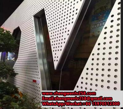 China Exterior Metal patterned aluminum facade cladding metal curtain wall decoration for sale