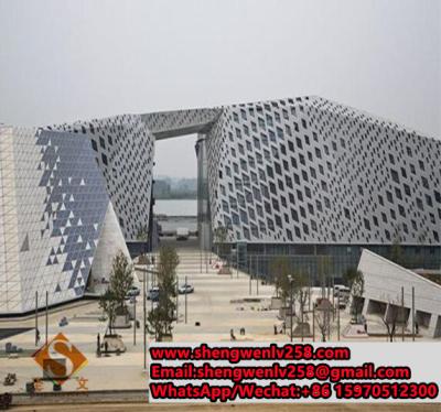 China Decorative perforated sheet metal panels aluminium cladding facade for sale