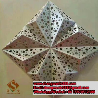 China Aluminum Products Decorative Material Wall Panel Perforated Sheet for sale