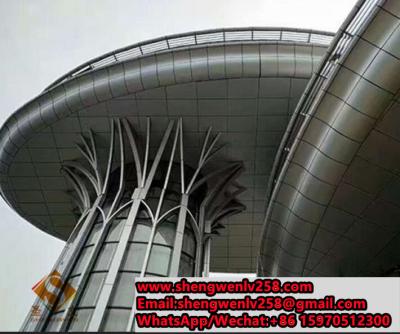 China Metal cladding aluminium solid wall cladding metal sheet for roof and facade for sale