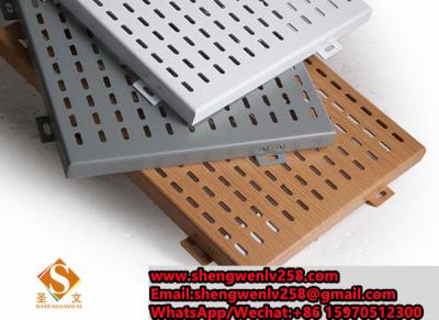 China Foshion Design Aluminum Facade Wall Panel Building Matrial Perforated Metal Sheets for sale