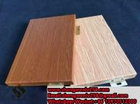China Waterproof Perforated Aluminum Panels with Wood Grain Surface for Interior Wall for sale