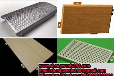 China Aluminum Facade Cladding Panel with Wood Grain and Stone Grain Surface for sale