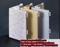 China Stone Grain Coated Metal Facade Wall Panel Aluminum Veneer for sale