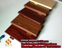 China Fireproof Wood Grain Surface Aluminum Wall Panel for Interior Wall Decoration for sale