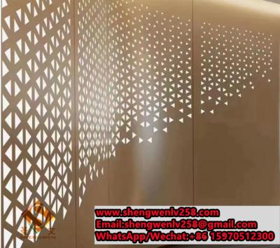 China Indoor Outdoor Aluminum Screen/Fence Custom CNC Cutting Patterns for sale