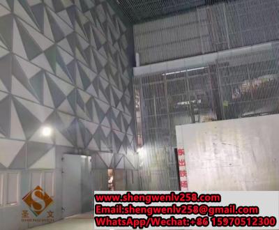 China Outdoor Expanded Metal Mesh Sheet Aluminum Mesh Wall Panel for Facade Cladding for sale