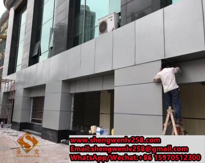China Kind of Flat Metal Facade Panel with PE Color Coated Surface for sale