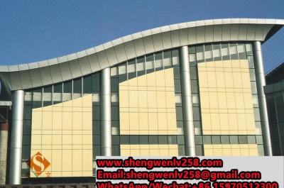 China Aluminum Perforated Solid Panel Custom Curtain Wall 3D Facade for sale