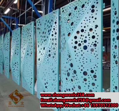 China 600X1200mm Size Interior Wall Paneling Decorative Embossed Aluminum Screen Panel for sale