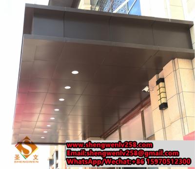China Decorative House Perforated Aluminum Solid Panels Facade Wall Cladding Systems for sale