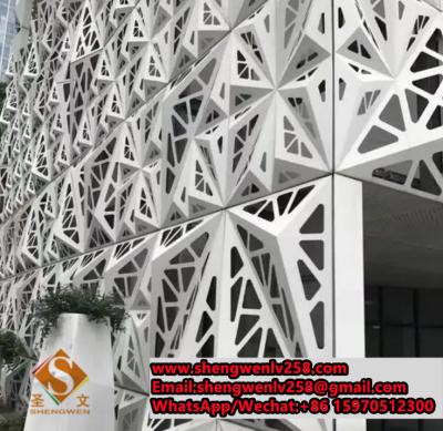 China Aceplate Wall Sheets Decoration Aluminium Perforated Facade Panel for Exterior Wall for sale