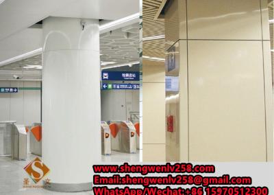 China Auto 4s Shop Featured Wall Decoration Material Metal Corrugated Wall Panel for sale