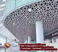 China Shopping Mall Wall Cladding Exterior CNC Carve Metal Curtain Wall Panel for sale