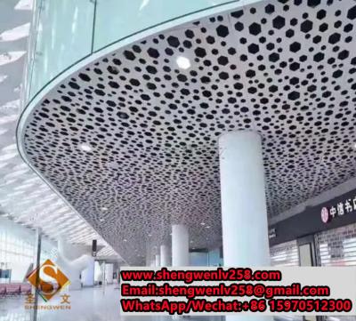 China Shopping Mall Wall Cladding Exterior CNC Carve Metal Curtain Wall Panel for sale