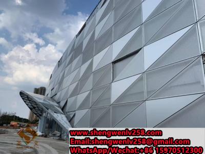 China CNC Aluminum Cladding Exterior Siding 3D Building Panel for The Gym for sale