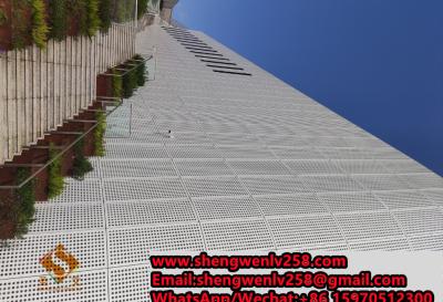 China Silver/Wooden Carved Perforated Aluminum Panels Pillars Decorate Metal Facade for sale