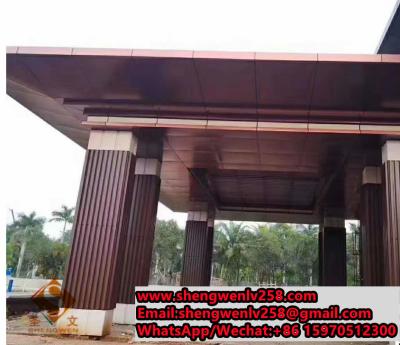China Exterior Metal Solid Aluminum Panel Cladding Design Aluminum Perforation Wall Facade for sale