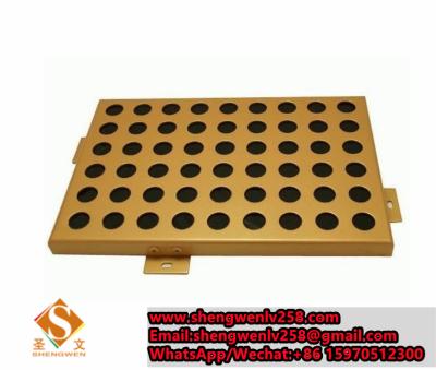 China Beauty East Cladding Wall Panel Aluminum Carved Solid Cladding Perforated Facade for sale