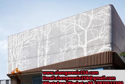 China Modern Exterior Aluminum Facade Custom Perforated Aluminum Solid Panel for sale