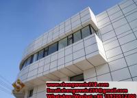 China Silver Color 3D Metal Curtain Wall Silver Aluminum Plate for Facade Panel for sale