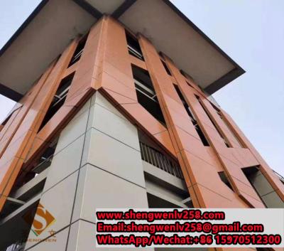 China Waterproof Perforated Aluminum Panels with Wood Grain Surface for Interior Wall for sale