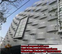 China Perforated metal facades aluminium wall cladding PVDF nature color anit rust for sale