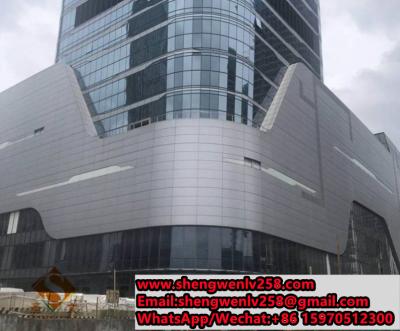 China Aluminum Veneer Low Price Anti-Static Customized Cladding System Curved Aluminium Facade for sale