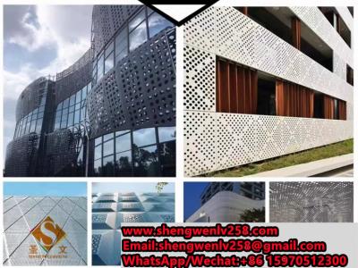 China Powder Coating Metal Facade Board Aluminum Caved Panel for Exterior Wall for sale
