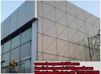 China Custom aluminum veneer for airport train station lobby 3d design decorated building material metal facade curtain wall p for sale