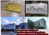 China PVDF Veneer Panel Aluminum Perforated Wall Cladding Material Aluminum Facade for sale