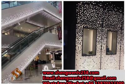 China Building Facade Metal Cladding Aluminum Perforated Sheets Laser Cut Wall Panel for sale