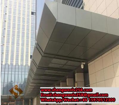 China Exterior Wall Cladding Plain Solid Aluminium Panel Custom Aaluminum Facade for sale