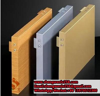 China Fireproof Wood Grain Surface Aluminum Wall Panel for Interior Wall Decoration for sale