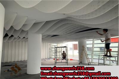 China Aluminum Decoration Panel Punching Metal Perforated Building Facade for sale