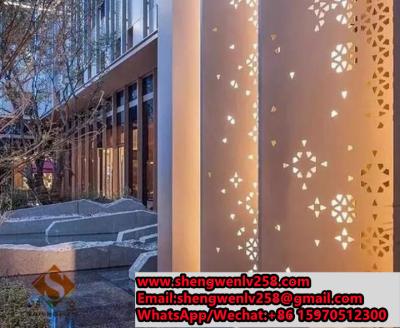 China Custom Aluminum Facade Proejct Aluminum 3D Cladding Flat Facade for Curtain Wall for sale