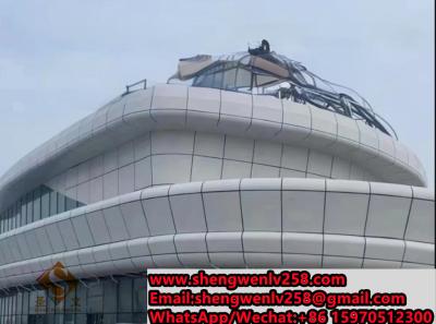 China Metal siding panels PVDF aluminum curtain wall cladding cover veneer for building for sale