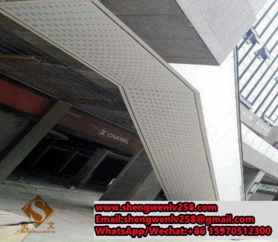 China PVDF Veneer Panel Aluminum Perforated Wall Cladding Material Aluminum Facade for sale