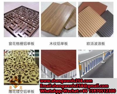 China Building Material Wallpaper Aluminum Facade Perforated Wall Panel for sale
