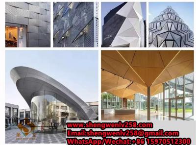 China Building Material Wallpaper Aluminum Products Perforated Panel for sale