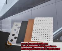 China Wood Grain Surface Exterior Wall Cladding Aluminum Corrugated Roof Wall Panels for sale