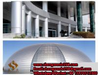 China Building Facade Wall Cladding Aluminum Perforated Curtain Wall Systems for sale
