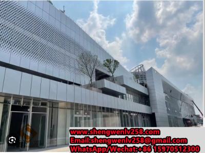 China Advertising Aluminium Panel Perforated Facade Board 3D Panels for Walls for sale