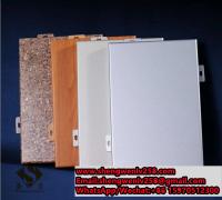 China Aluminium Veneer Single Board Decoration Stone Grain Exterior Wall Cladding Wall Curtain Design Aluminium Profile Wood V for sale