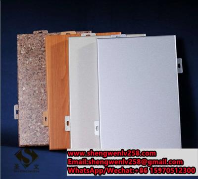 China Aluminium Veneer Single Board Decoration Stone Grain Exterior Wall Cladding Wall Curtain Design Aluminium Profile Wood V for sale
