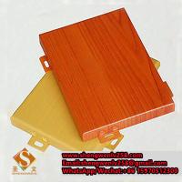 China Building Facades Aluminum Panel Decoration Wood Grain Aluminium Veneer Curtain Walls Curtain Wall Decoration Aluminum Ve for sale