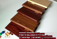 China Unitized Curtain Wall Fireproof Aluminium Veneer Wood Grain Building Facades Sheet Board Cladding Facade Aluminum Veneer for sale