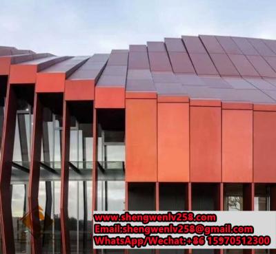 China Modern Exterior Wall Panel Gold Anodized Aluminum Sheet for Square for sale