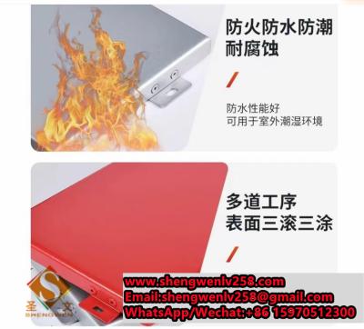 China Hot Sale Decorative Wall Punched Modeling Compact Decorative Wood Grain Panel Outdoor Exterior China Aluminum Veneer for sale